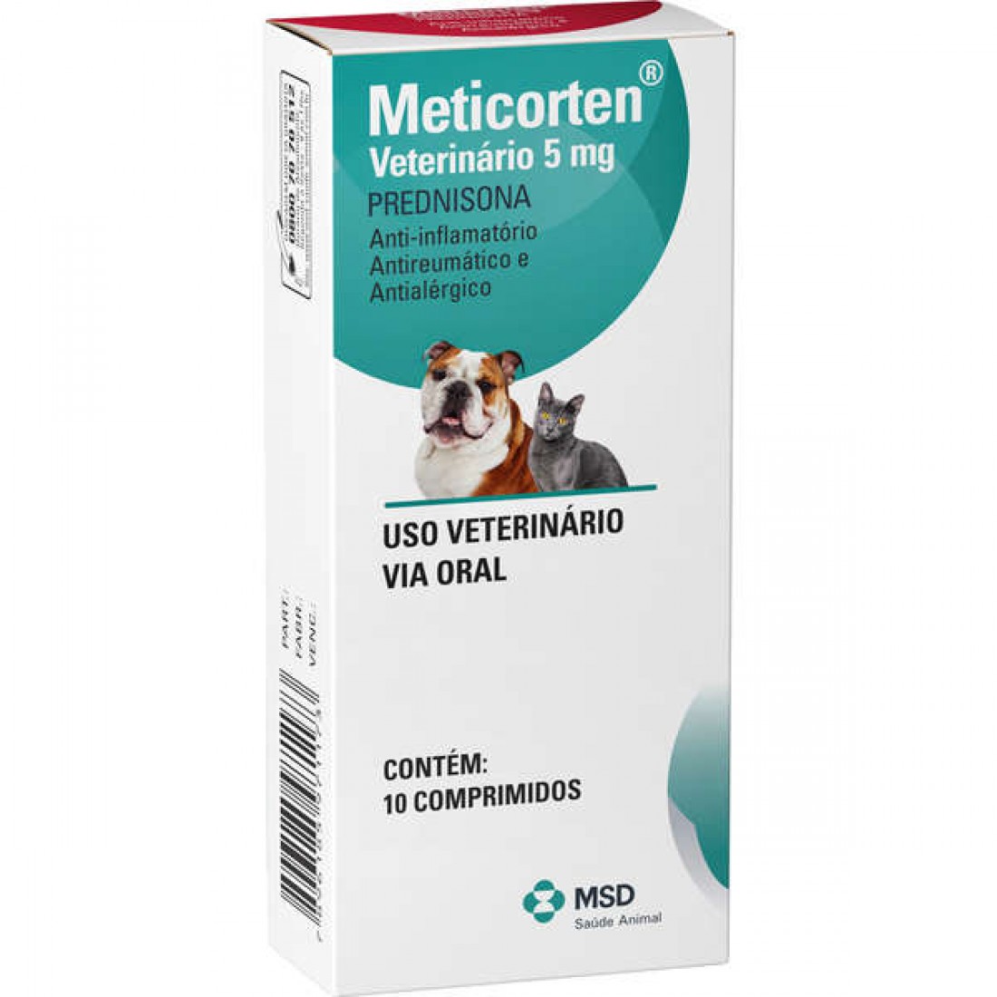 Meticorten MSD 5mg 10 Comprimidos